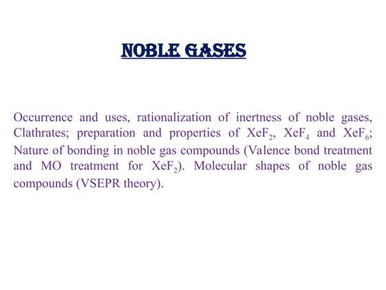 Chemistry of Noble gases and their compounds.ppt