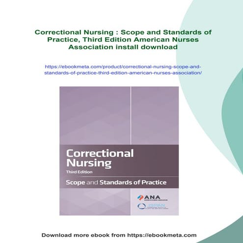 Correctional Nursing : Scope and Standards of Practice, Third Edition ...
