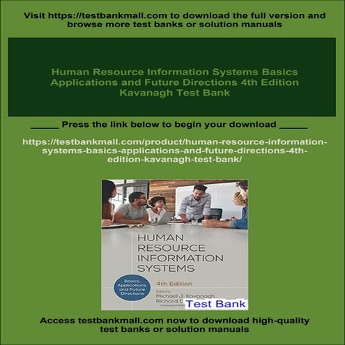 Human Resource Information Systems Basics Applications and Future Directions 4th Edition ...