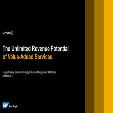 The Unlimited Revenue Potential of Value-Added Services | PPT