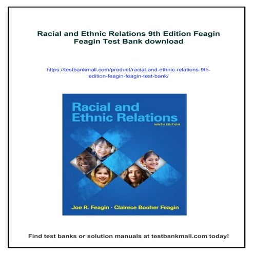 Racial and Ethnic Relations 9th Edition Feagin Feagin Test Bank | PDF