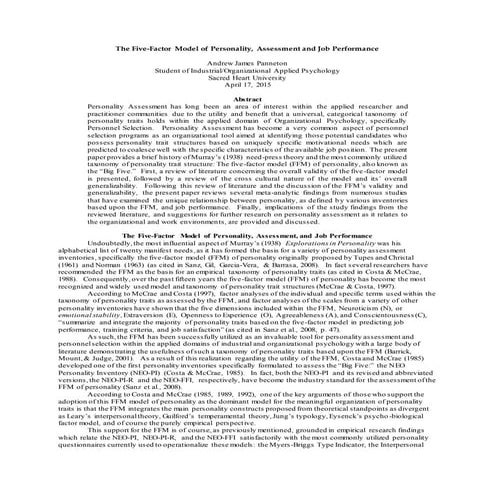 Single Spaced Article Format of Lit Review | PDF