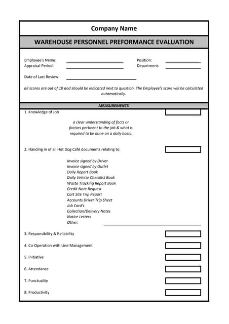 Example Warehouse Monthly Report Template | DOCX | Logistics | Business