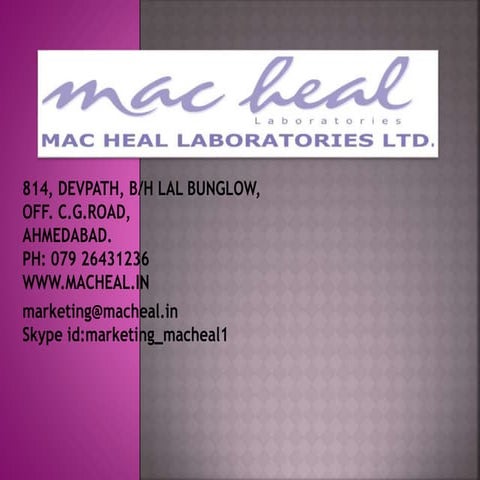 Mac Heal Laboratories Pvt ltd | PPTX