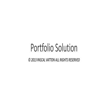 Portfolio Solution | PPTX