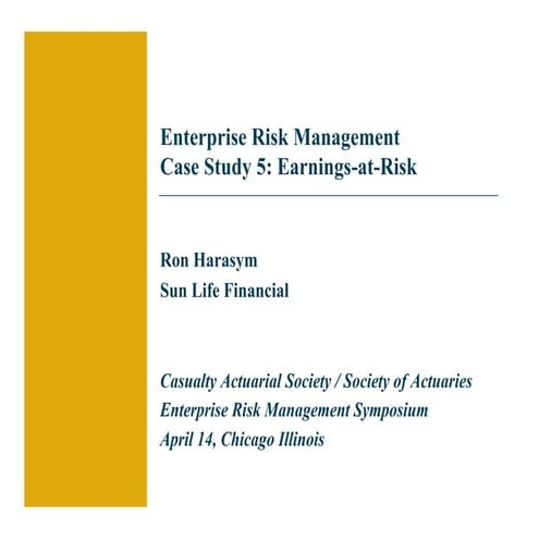 Development of Earnings at Risk - Sun Life Financial | PDF
