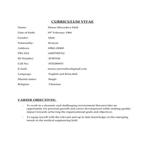 MULI MOSES CV | DOC