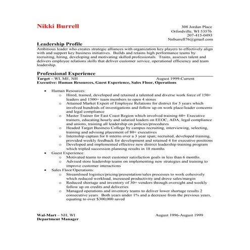 Nikki Burrell Resume | DOC