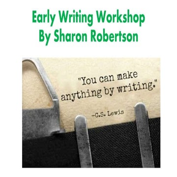 Early Writing Workshop | PPTX