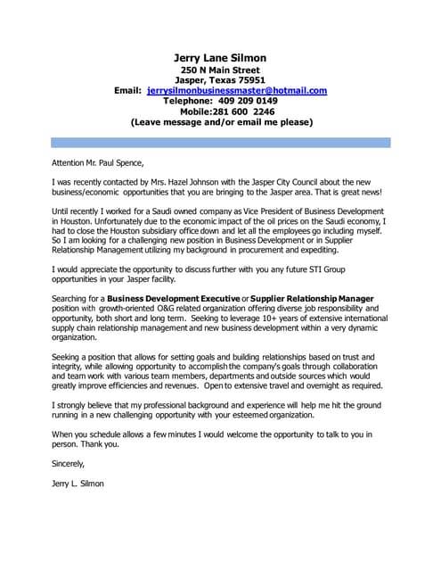 Resume Cover Letter 2016 signed | PDF