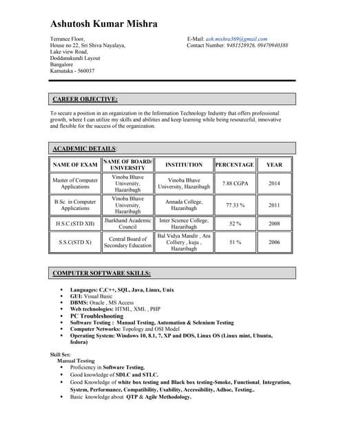 nagababu resume2 | DOC