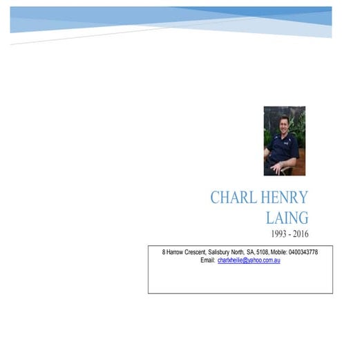 Charl Henry Laing - Resume | PPT