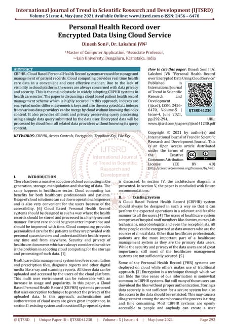Patient Data De-identification and its Requirements | PDF