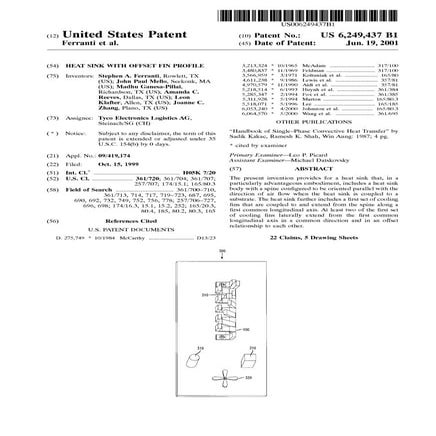 52 stephen a. ferranti - 6249437 - heat sink with offset fin profile | PPT