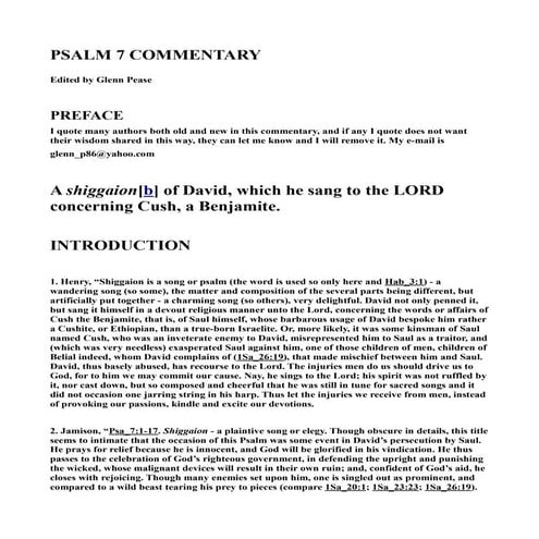 52004456 psalm-7-commentary | PDF