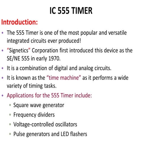 555 IC Timer | PPTX