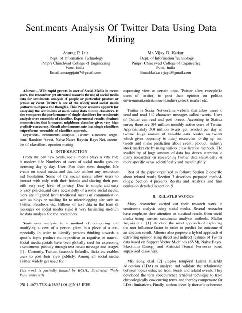 Social Media Sentiment Analysis Fro Depression Detection Using Machine Learning 1 Pptx