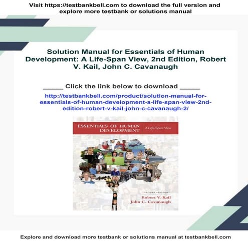 Solution Manual for Essentials of Human Development: A Life-Span View ...