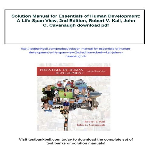 Solution Manual for Essentials of Human Development: A Life-Span View ...