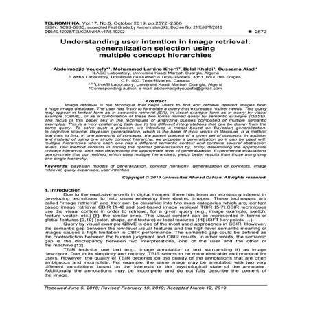 Understanding User Intention In Image Retrieval Generalization Selection Using Multiple Concept