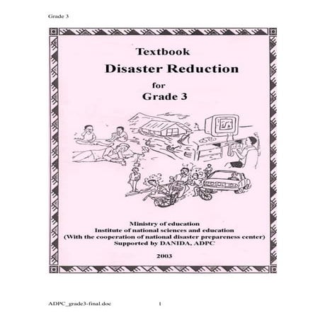 5215 textbook disasterreductiongrade3 | PDF