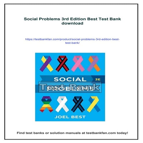 Social Problems 3rd Edition Best Test Bank | PDF