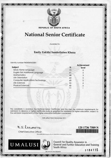 Academic Results - DUT | PDF