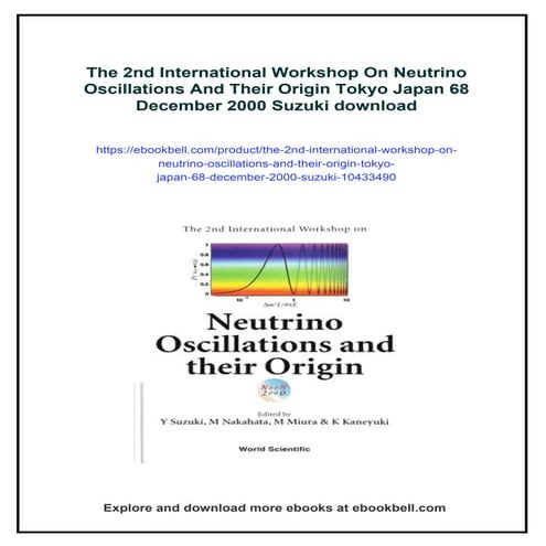 The 2nd International Workshop On Neutrino Oscillations And Their ...