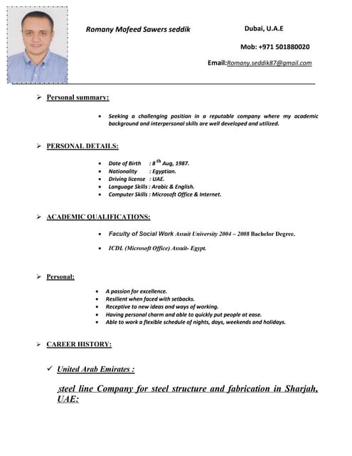OA. MBEWANA CV | PDF