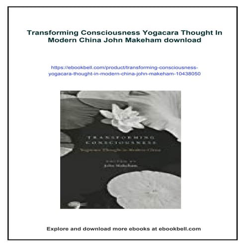 Transforming Consciousness Yogacara Thought In Modern China John ...