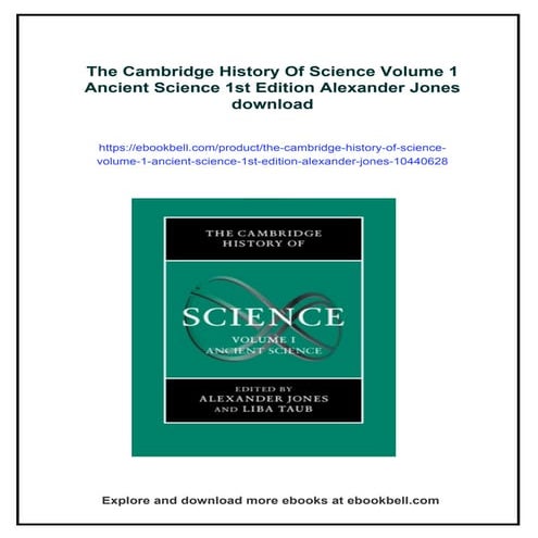 The Cambridge History Of Science Volume 1 Ancient Science 1st Edition ...