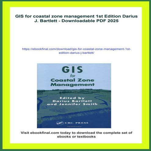 GIS for coastal zone management 1st Edition Darius J. Bartlett | PDF