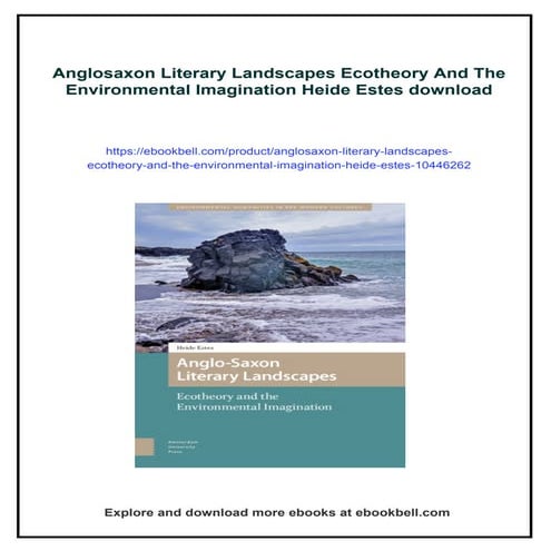 Anglosaxon Literary Landscapes Ecotheory And The Environmental ...
