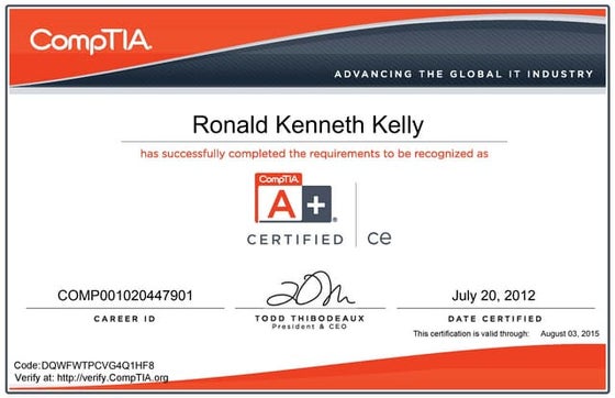 CompTIA Security+ ce certificate | PPT