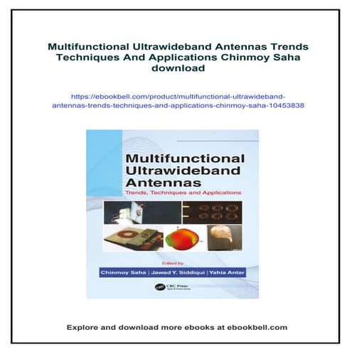 Multifunctional Ultrawideband Antennas Trends Techniques And ...