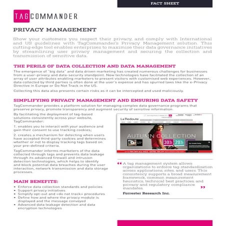 TagCommander-Factsheet-PMS-EN-WEB | PDF