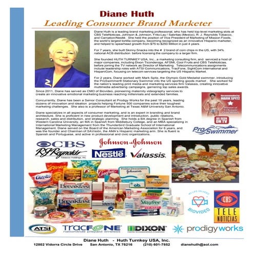 Diane Huth Brand Profile 2015 | PDF