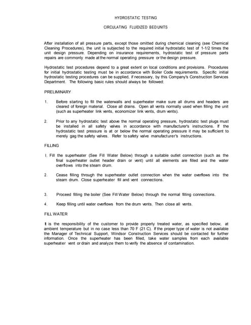 Hydrotest REPORT FOR 4'' 158m Line. | PDF