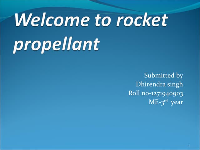 Electric rocket propulsion | PPTX