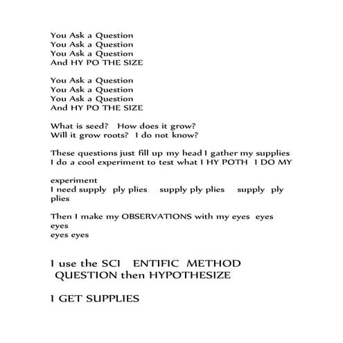 SCIENTIFIC METHOD song | PDF
