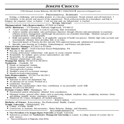 Joseph Crocco Resume | PDF