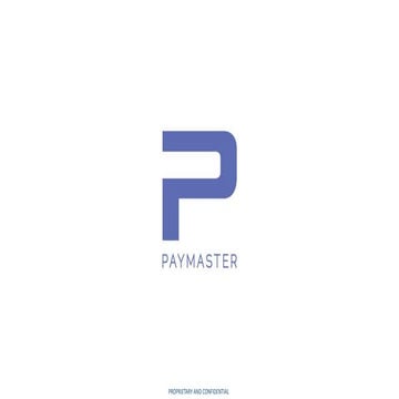 PayMaster Seed Pitch Deck | PDF