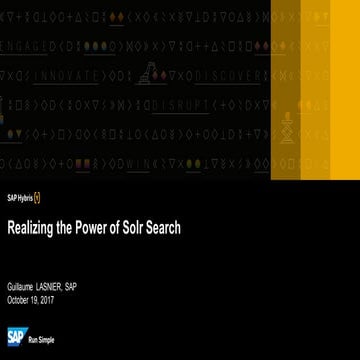Realizing the Power of Solr Search | PDF