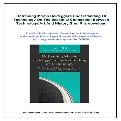 Unframing Martin Heideggers Understanding Of Technology On The ...