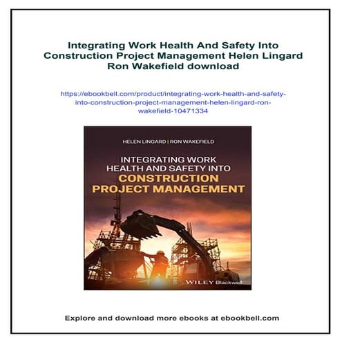 Integrating Work Health And Safety Into Construction Project Management ...