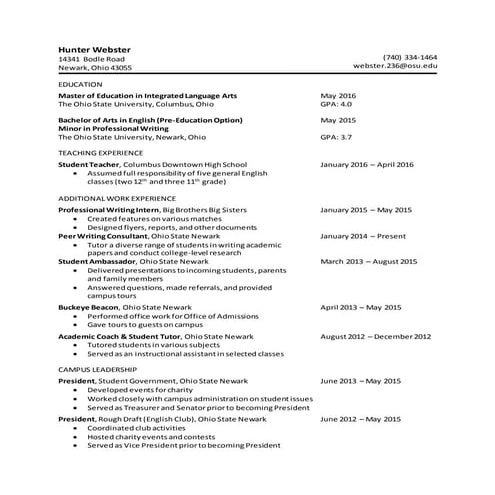 Thomas Resume | PDF