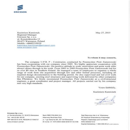 Referencje Ericsson | PDF | Smartphones | Consumer Electronics