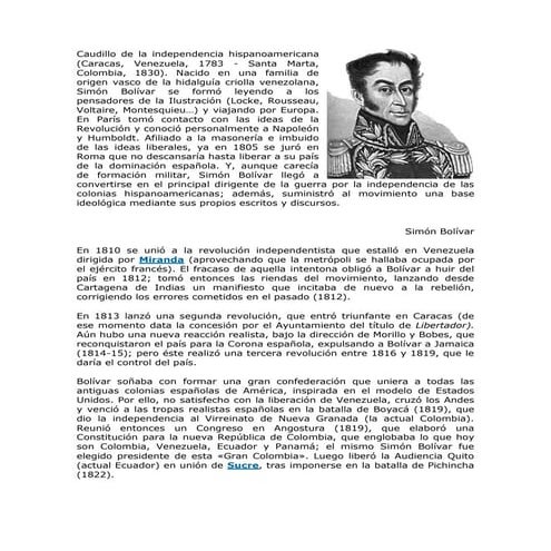 Próceres de la independencia | PPTX