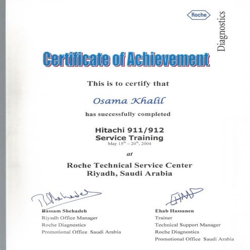 Roch training Hitachi 911- 912 | PDF