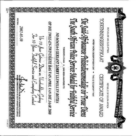 REED CERTIFICATE | PDF